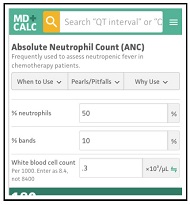 Anc Absolute Neutrophil Count Calculator